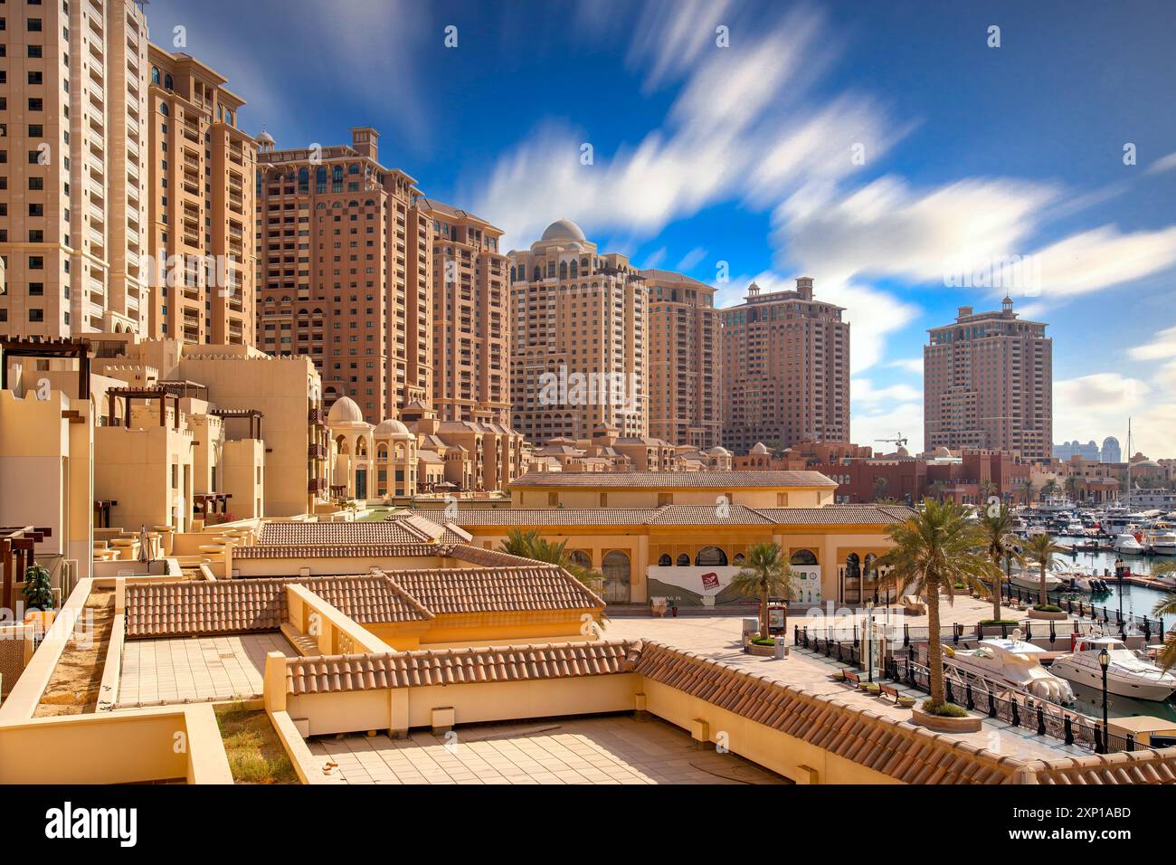 Aerial view on doha hi-res stock photography and images - Alamy