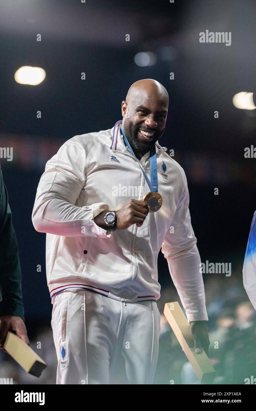 Paris, France. 02nd Aug, 2024. France's RINER Teddy, the gold medalist ...