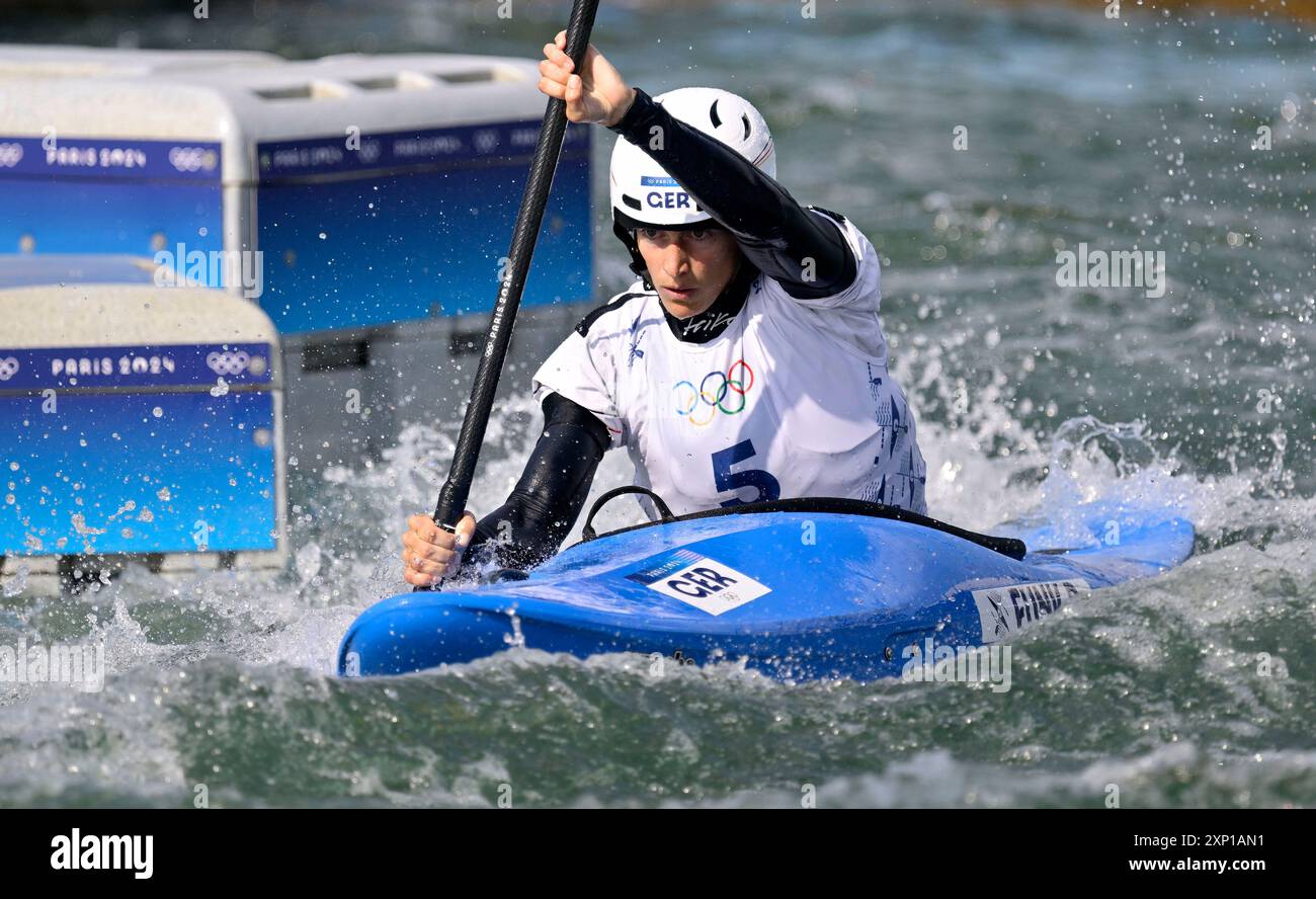 Paris, France. 02nd Aug, 2024. Paris 2024 Olympic Games. Kayak Cross ...