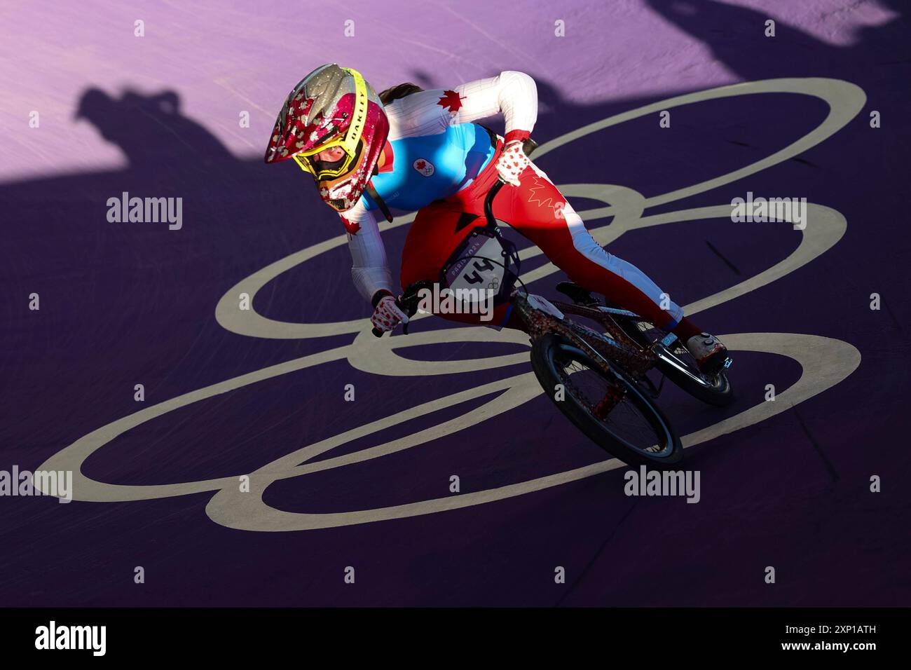 PARIS, FRANCE - AUGUST 02: Molly Simpson of Canada racing during the ...