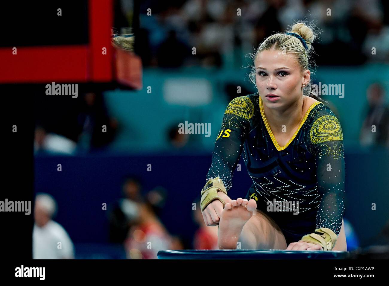 PARIS, FRANCE - AUGUST 1: Ruby Pass of Australia prepares for the Vault ...