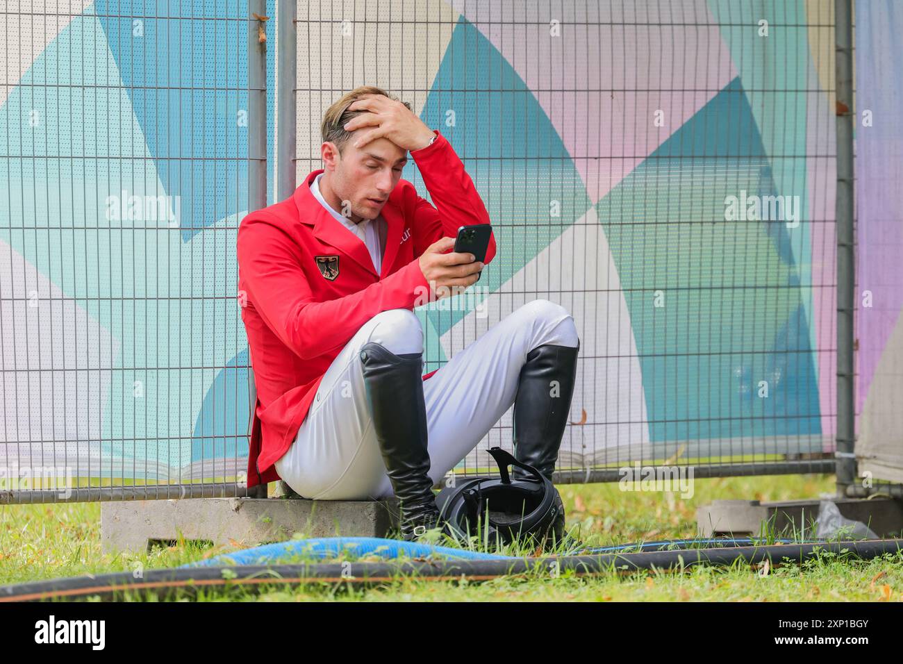 Versailles, France. 02nd Aug, 2024. Olympia, Paris 2024, equestrian sport, show jumping, team ...