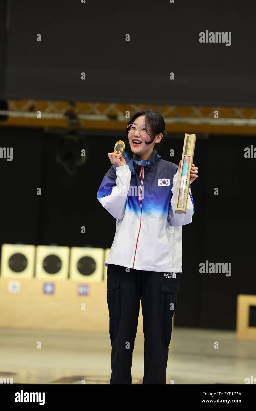 Porte Maillot, France. 03rd Aug, 2024. Paris Olympics 2024: Shooting 25 ...