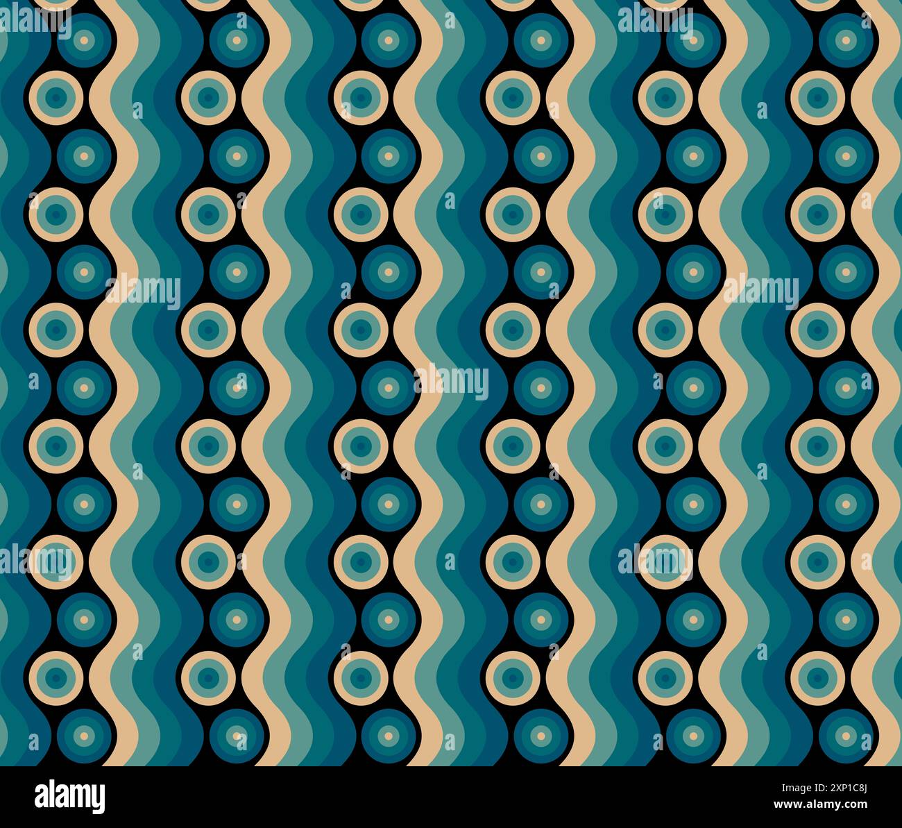 1960s pattern waves hi-res stock photography and images - Alamy