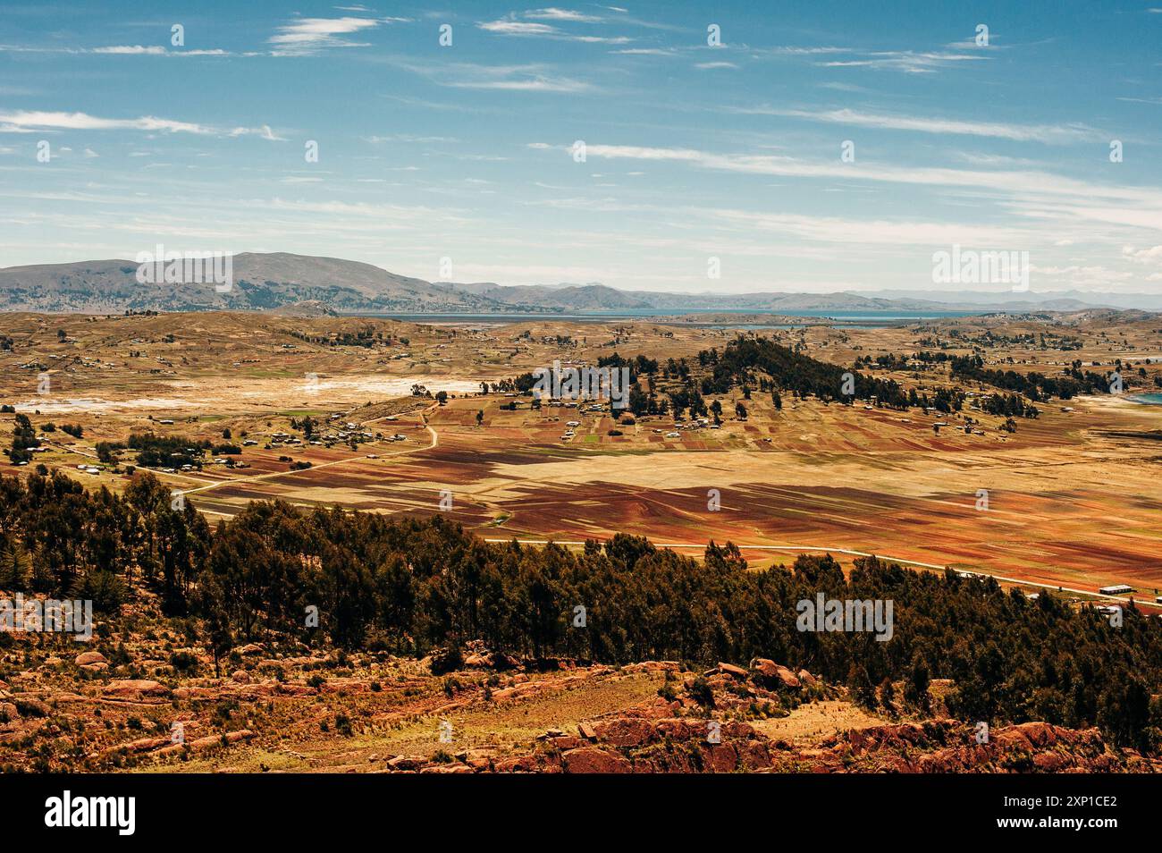 Landscapes of Lake Titicaca in Bolivia Stock Photo - Alamy