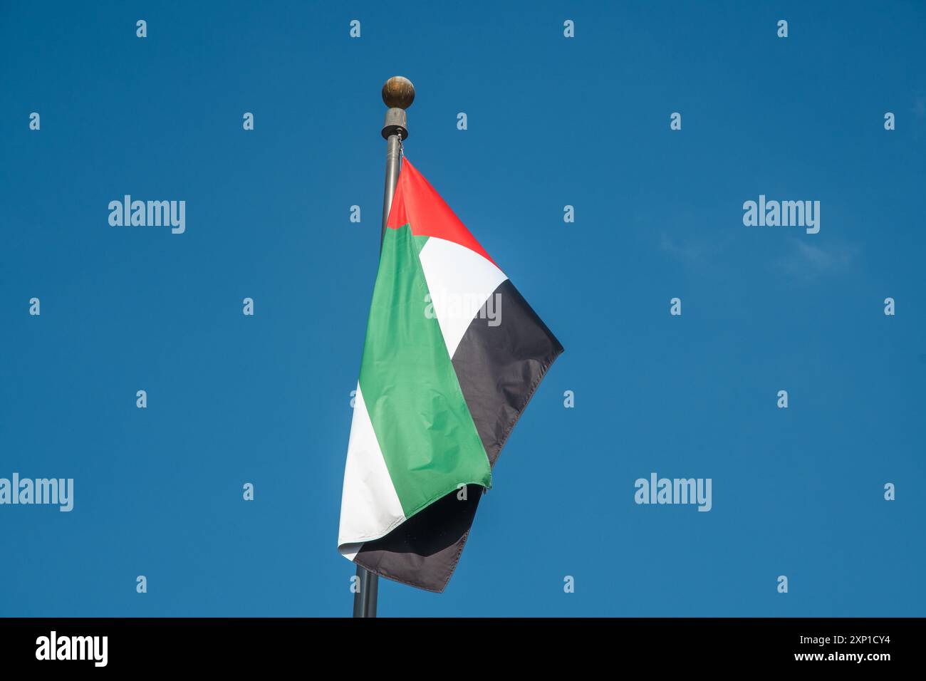 Dubai emirati flag fabric hi-res stock photography and images - Alamy