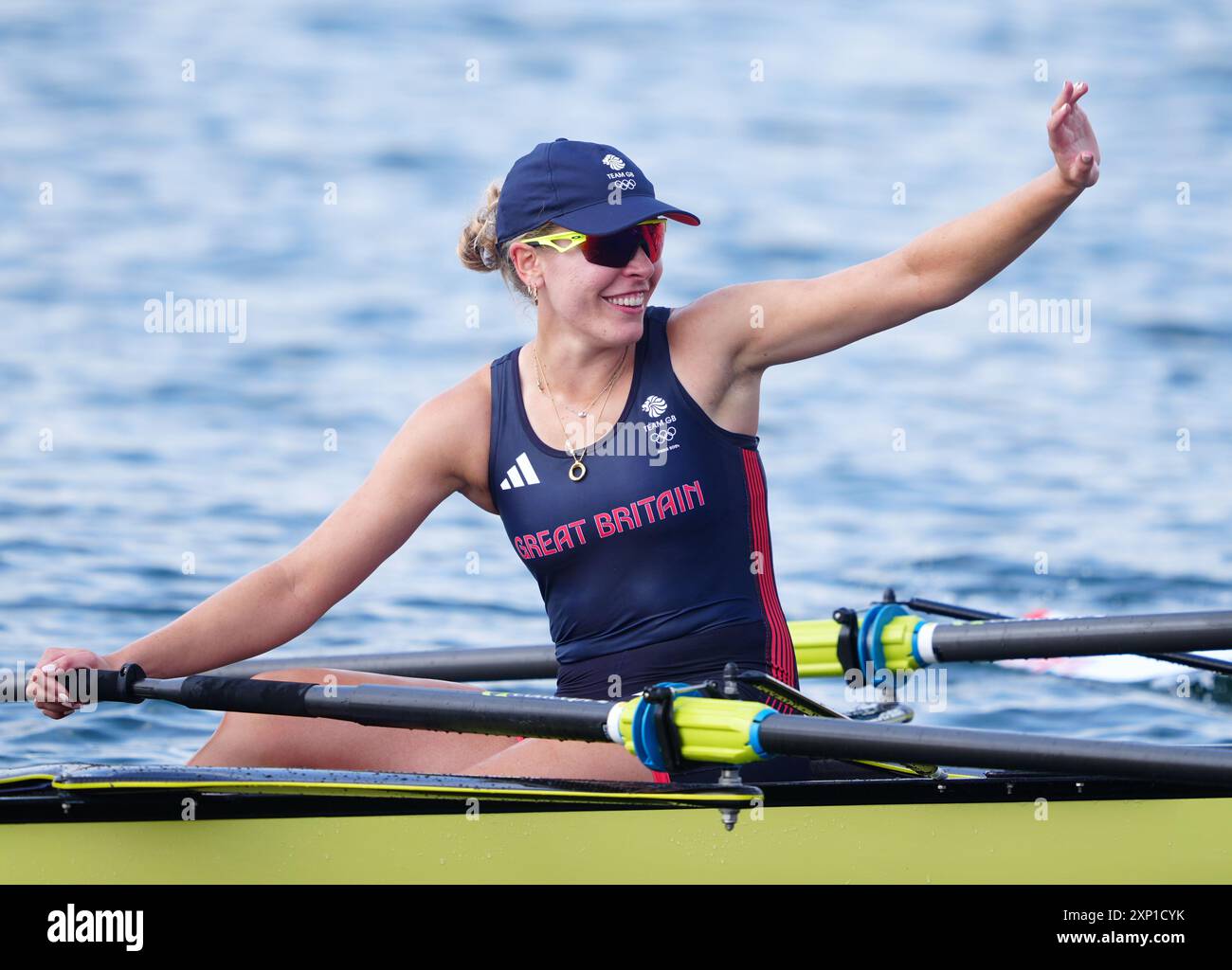 Great Britain's Eve Stewart celebrates winning Bronze in the Women's ...