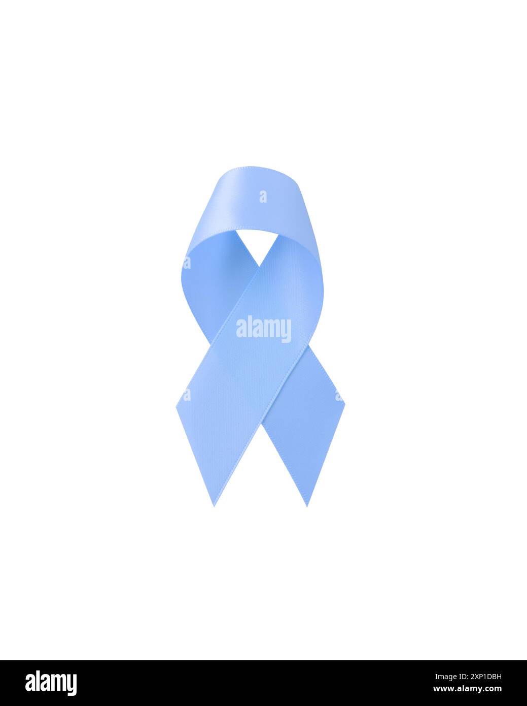 Blue awareness ribbon isolated on white background Stock Photo - Alamy