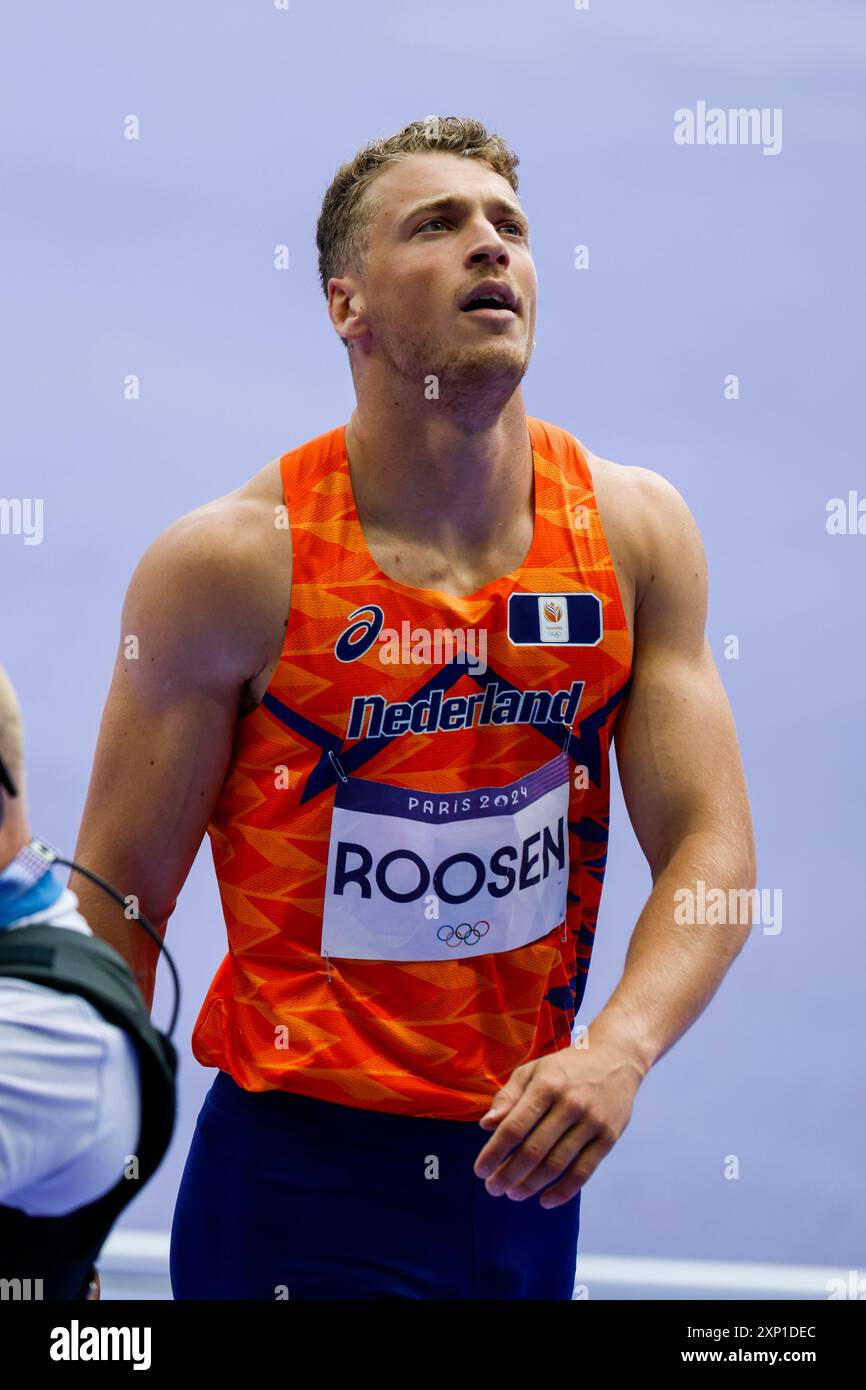 Sven Roosen of Netherlands competes during Men's Decathlon 100m of the ...