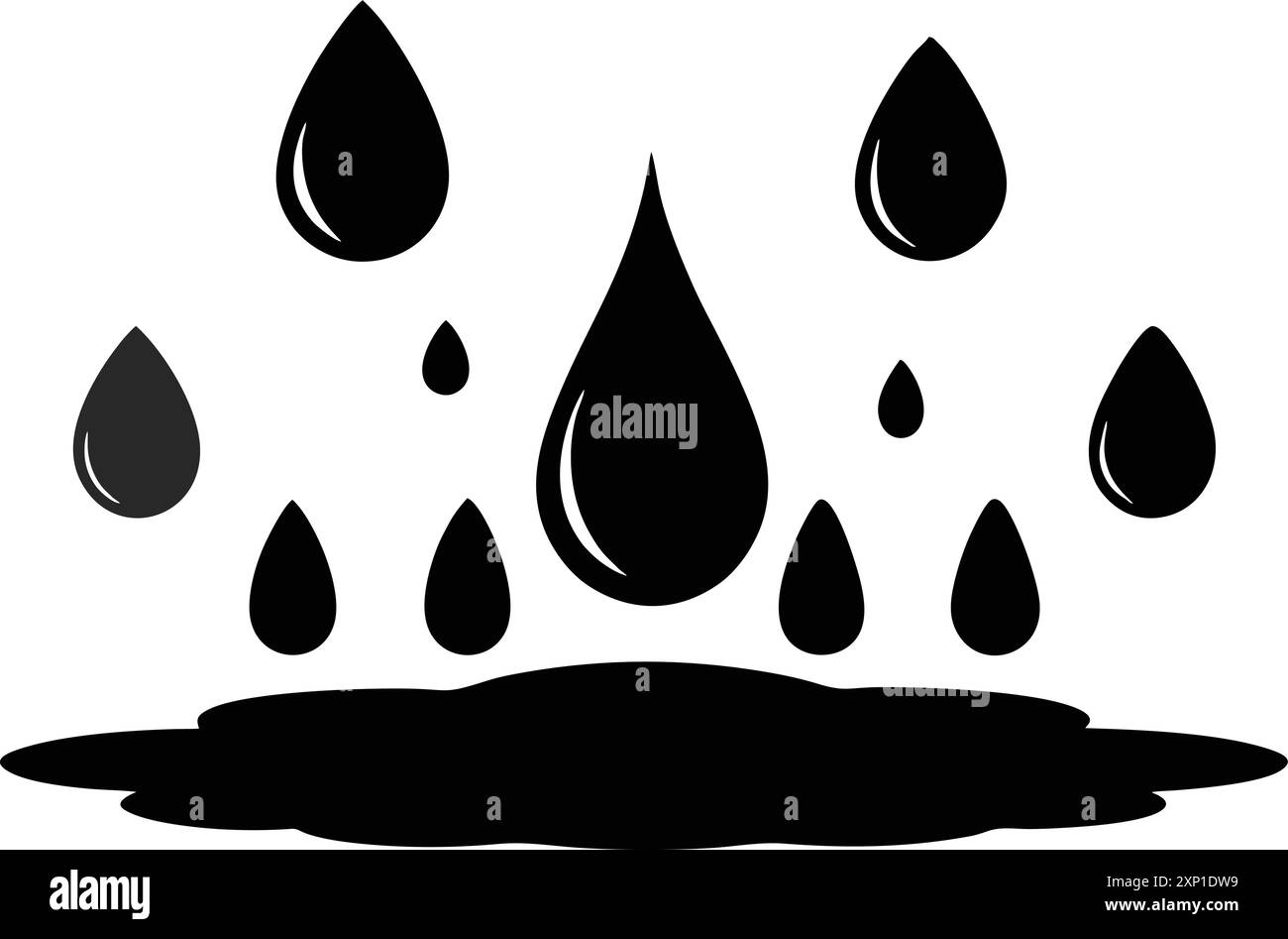Puddle puddles water Stock Vector Images - Alamy