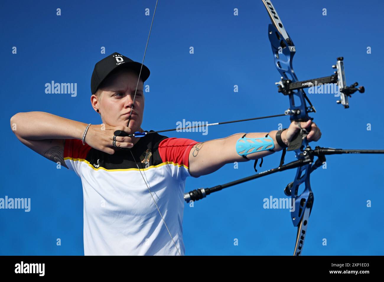 Paris, France. 03rd Aug, 2024. Olympia, Paris 2024, archery, Olympic ...