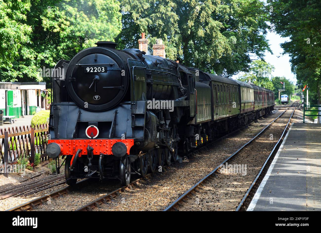 Vintage British Railways BR Standard Class 9F 2-10-0 steam locomotive ...