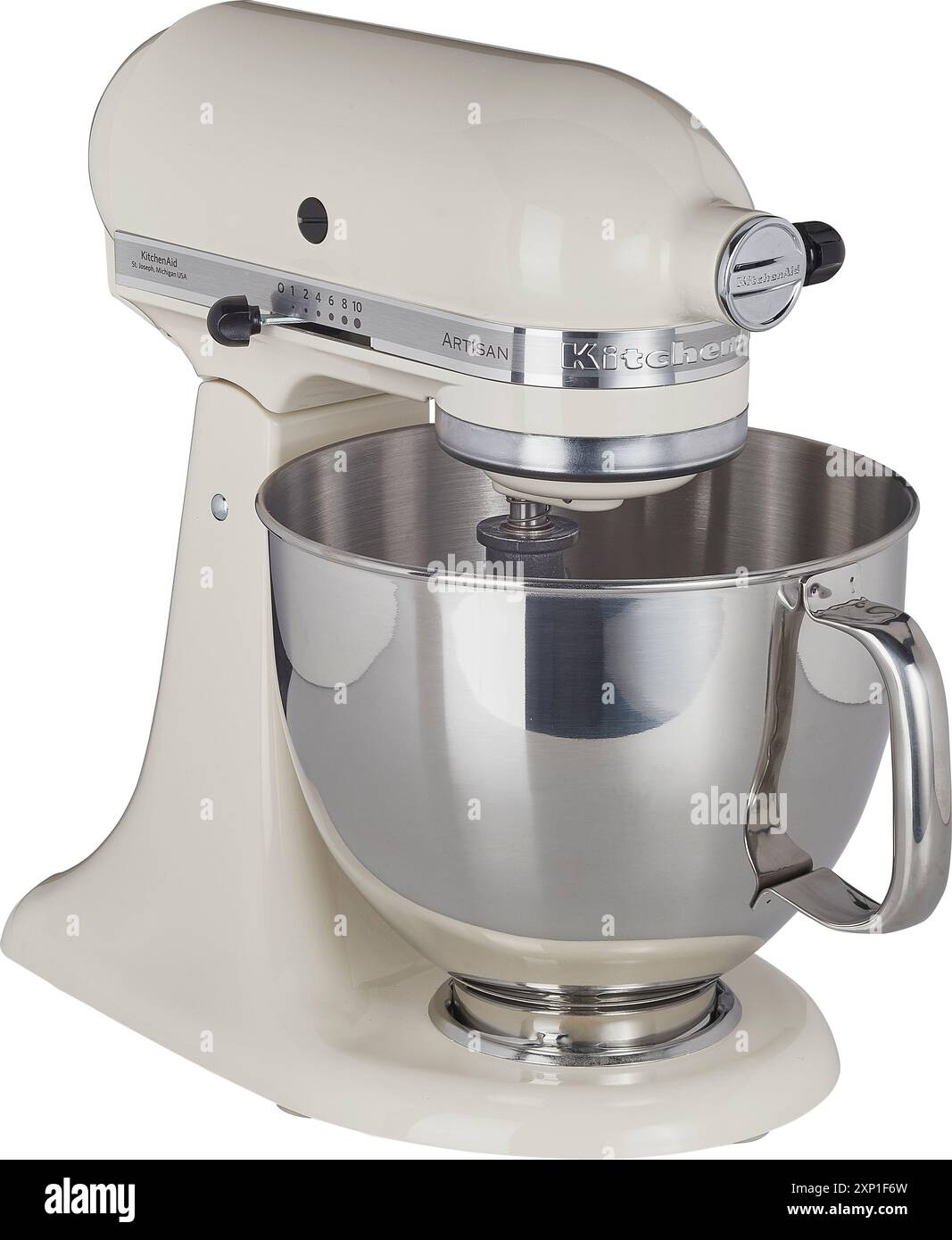 Studio product shot or still life of Kitchen Aid Mixer on white ...