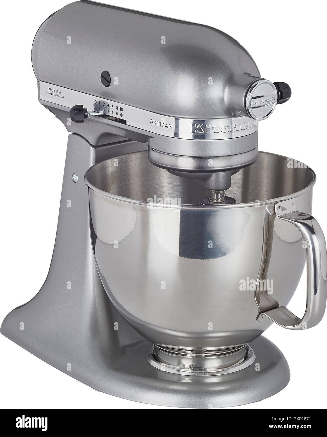Studio product shot or still life of Kitchen Aid Mixer on white ...