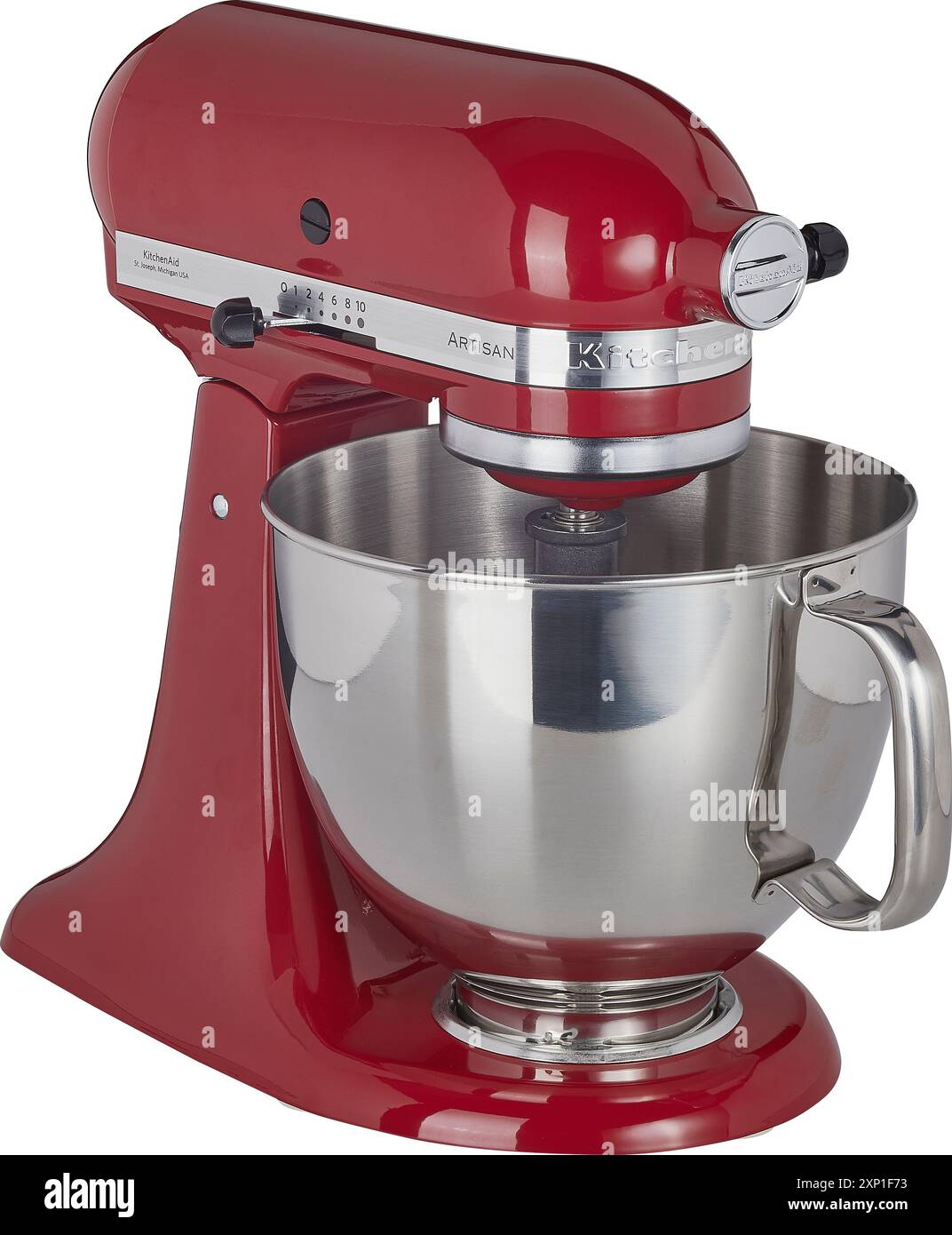 Studio product shot or still life of Kitchen Aid Mixer on white ...