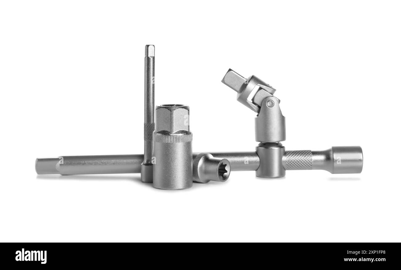 Set of auto mechanic's tools isolated on white Stock Photo - Alamy