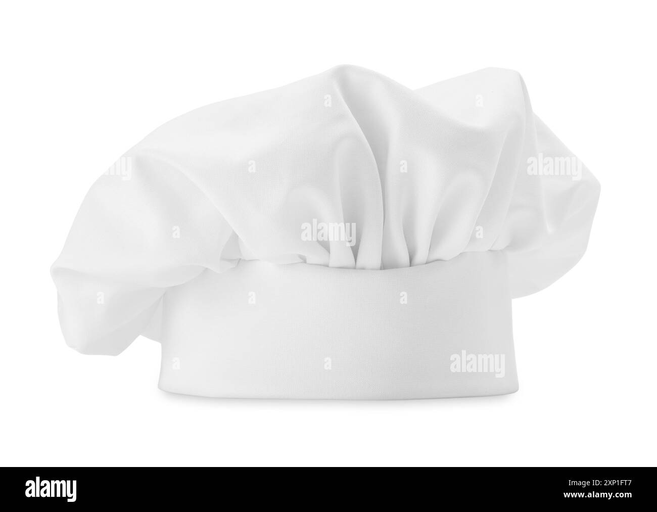 One new chef's toque isolated on white Stock Photo - Alamy