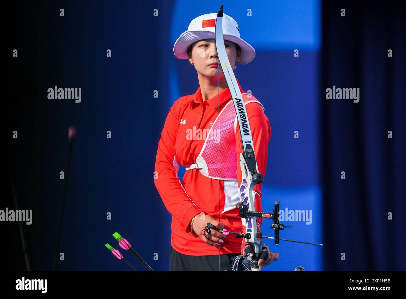 Paris, France. 3rd Aug, 2024. Li Jiaman of China competes during the ...