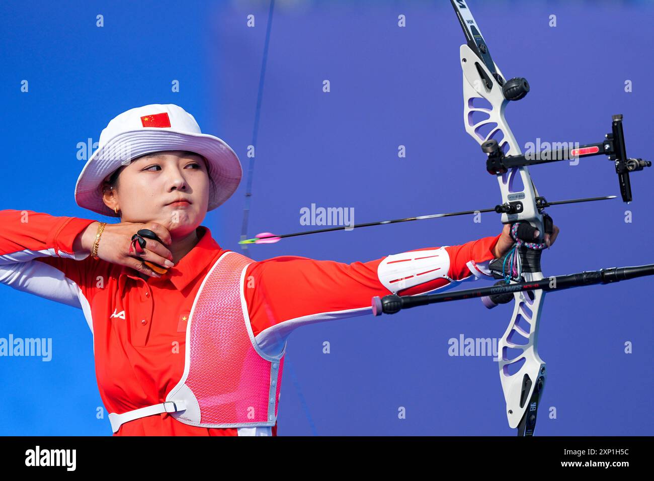 Paris, France. 3rd Aug, 2024. Li Jiaman of China competes during the ...