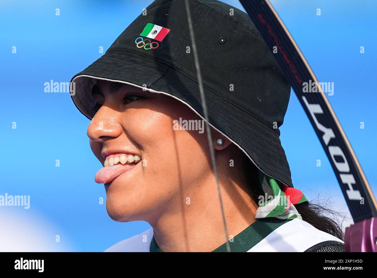Paris, France. 3rd Aug, 2024. Alejandra Valencia of Mexico reacts ...