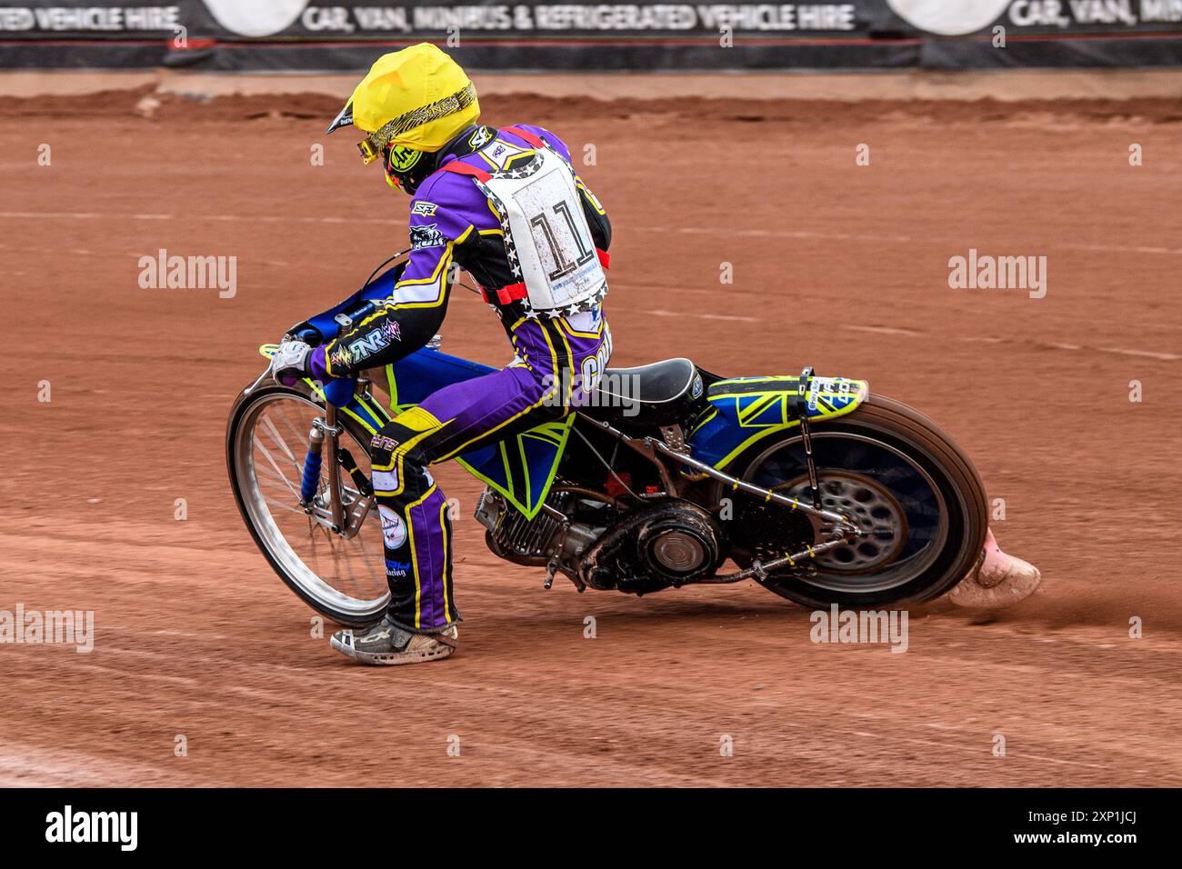 Liam Cox (500cc) in action during the British Youth 500cc Championships ...