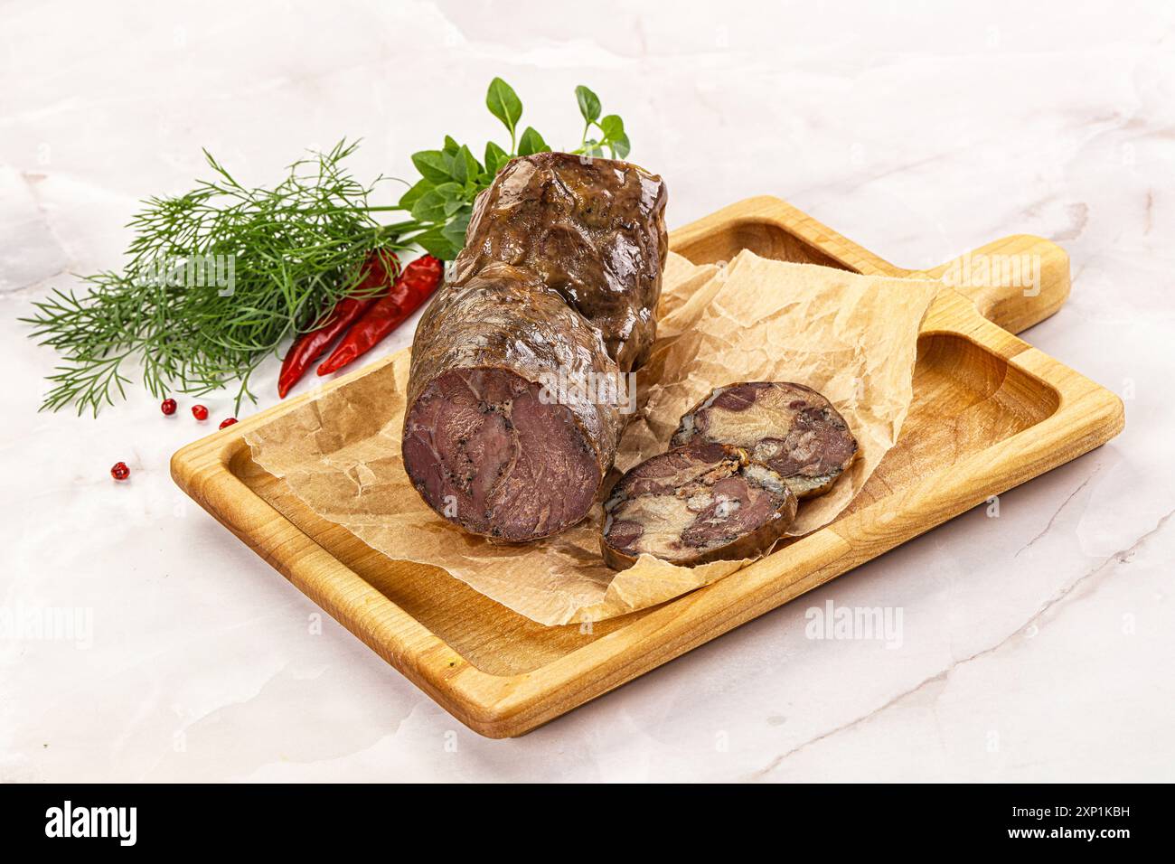 Kazy - traditional Kazakh horse meat sausage Stock Photo - Alamy