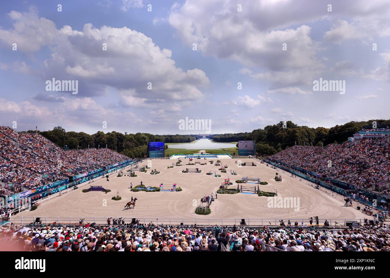 Paris, France. 02nd Aug, 2024. Paris Olympics: Equestrian. Overview of ...