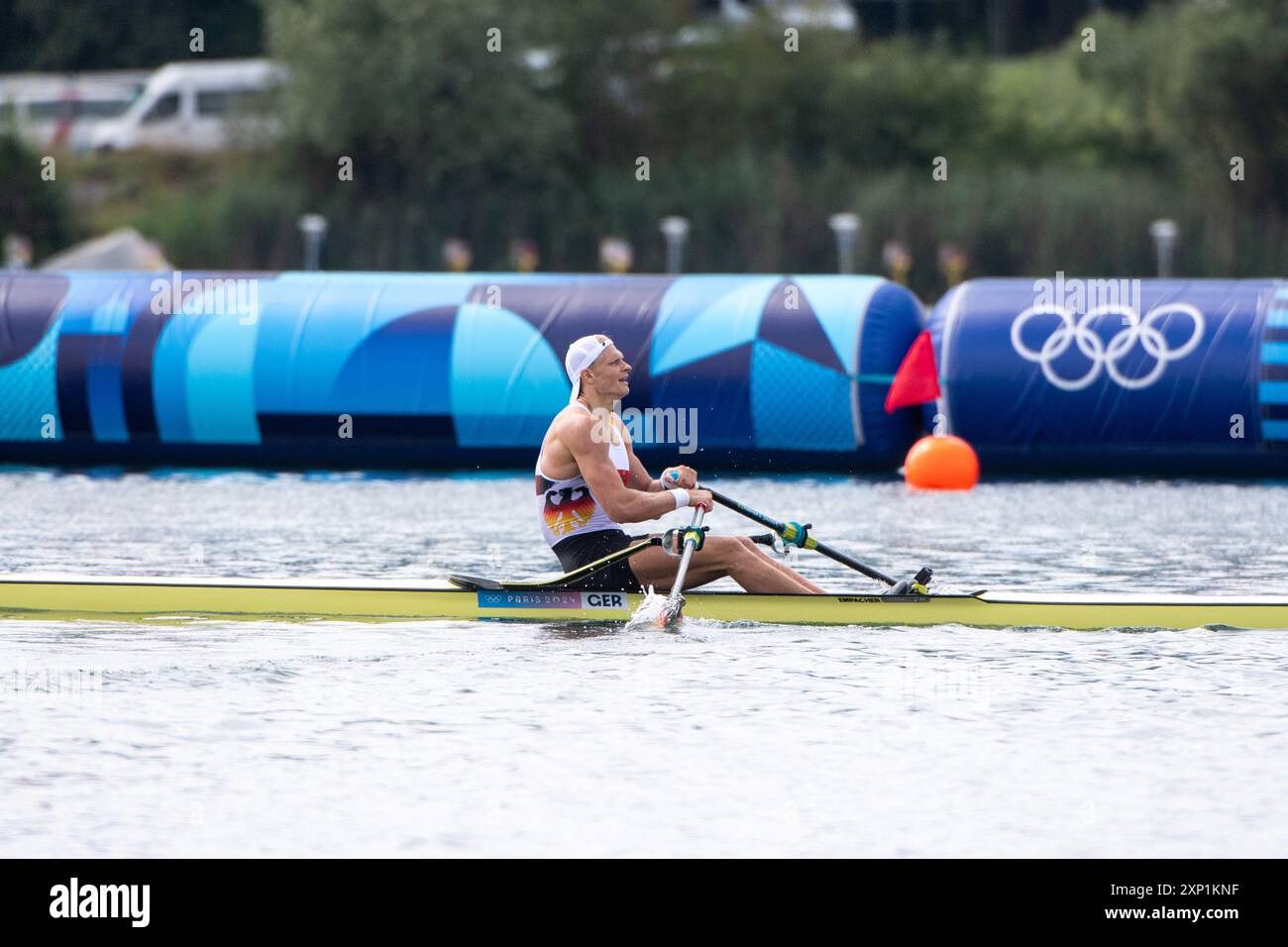 ZEIDLER Oliver (Deutschland) im Ziel als Sieger und Gewinner der Gold ...