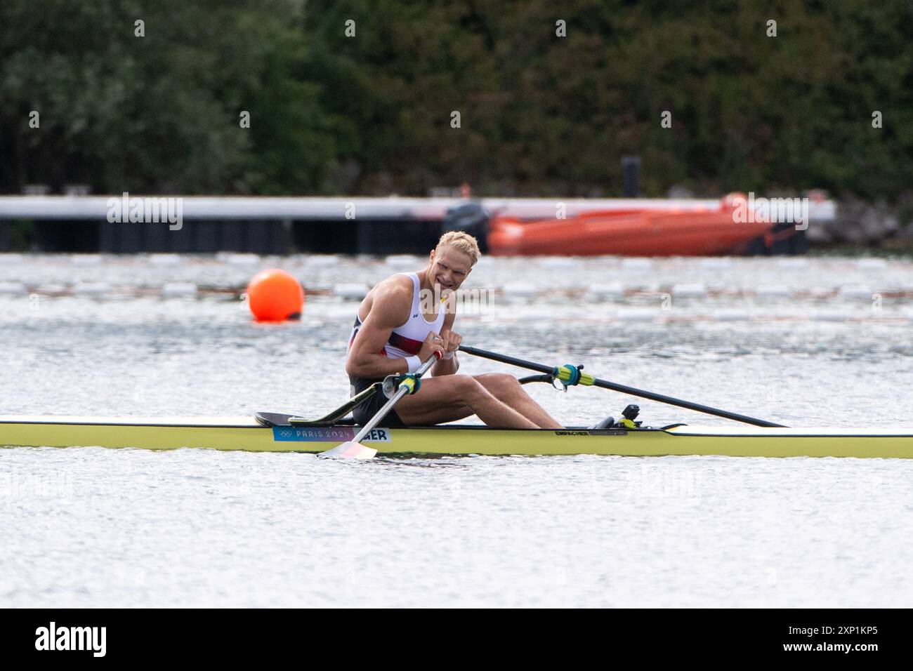 ZEIDLER Oliver (Deutschland) jubelt im Ziel ueber den Sieg, FRA ...