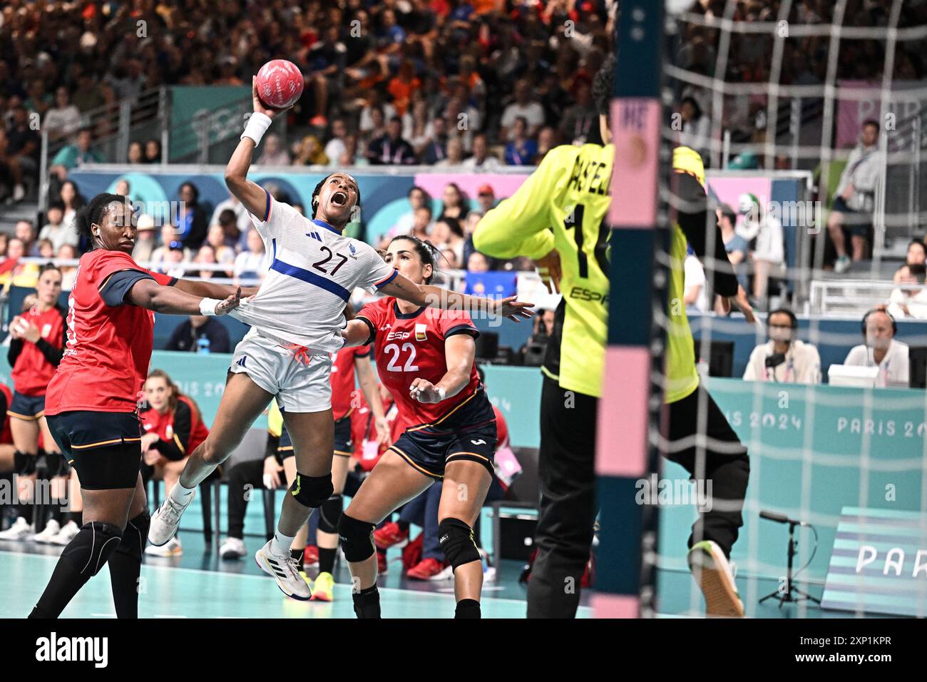 Paris, France. 02nd Aug, 2024. Handball-Spain v France-Paris 2024 ...