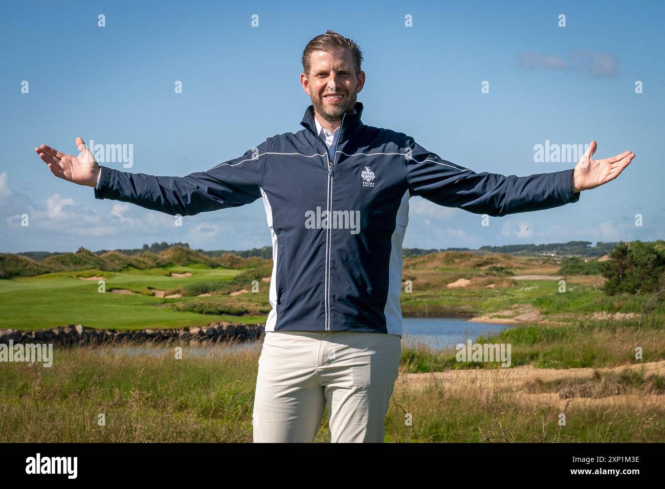Eric Trump during a visit to Trump International Golf Links ...