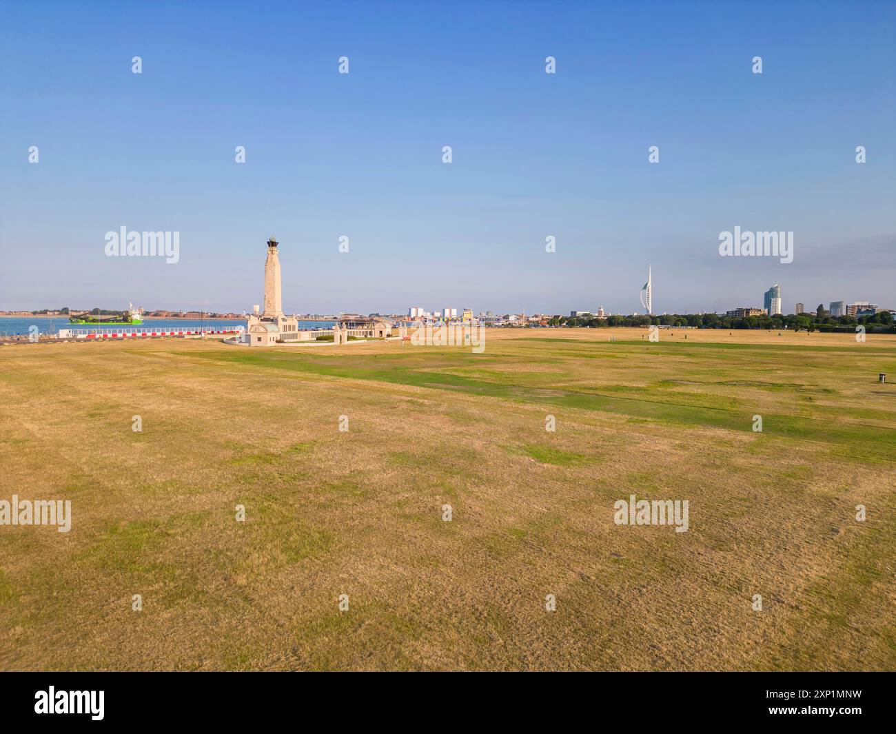 aerial view of the naval memorial on southsea common at southsea ...