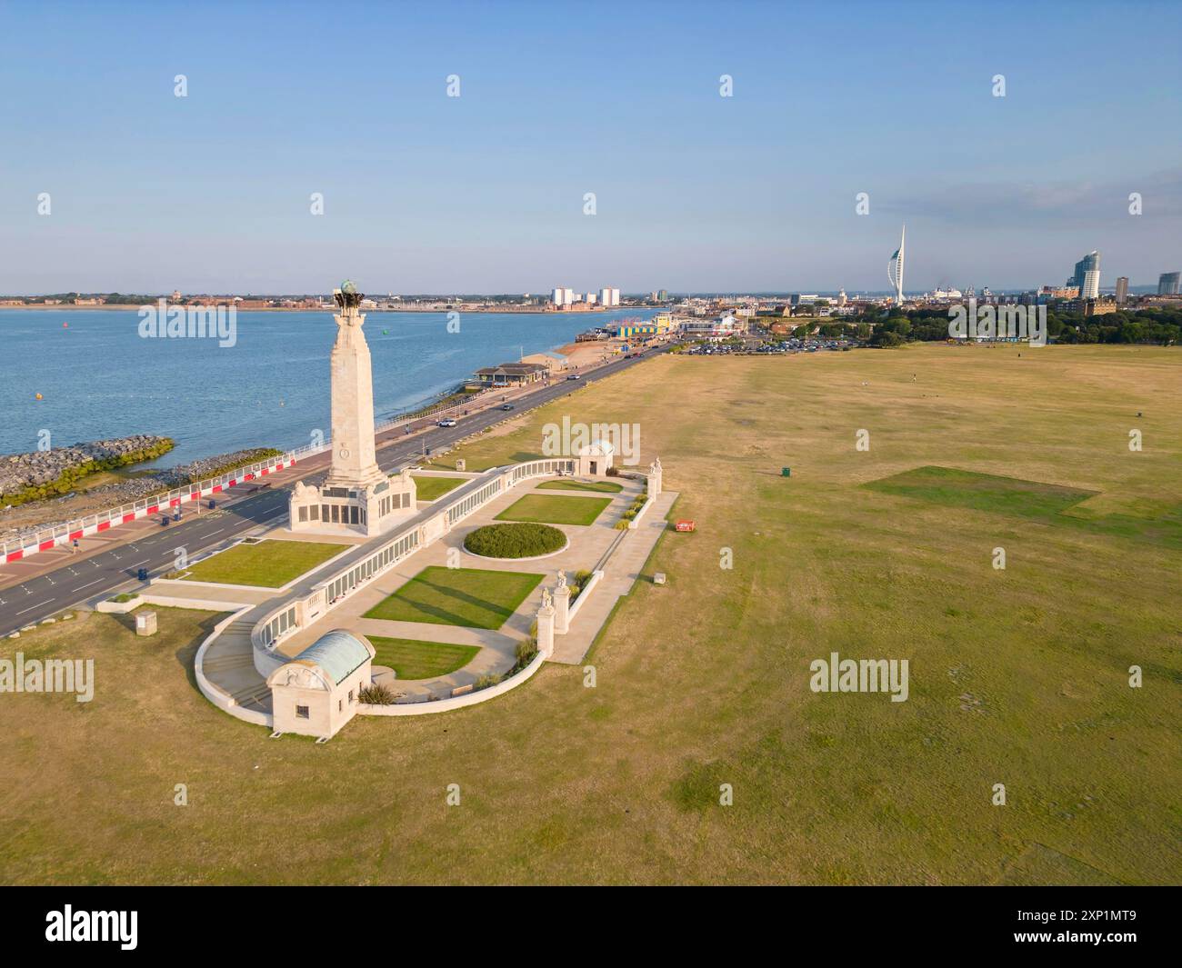 aerial view of the naval memorial on southsea common at southsea ...