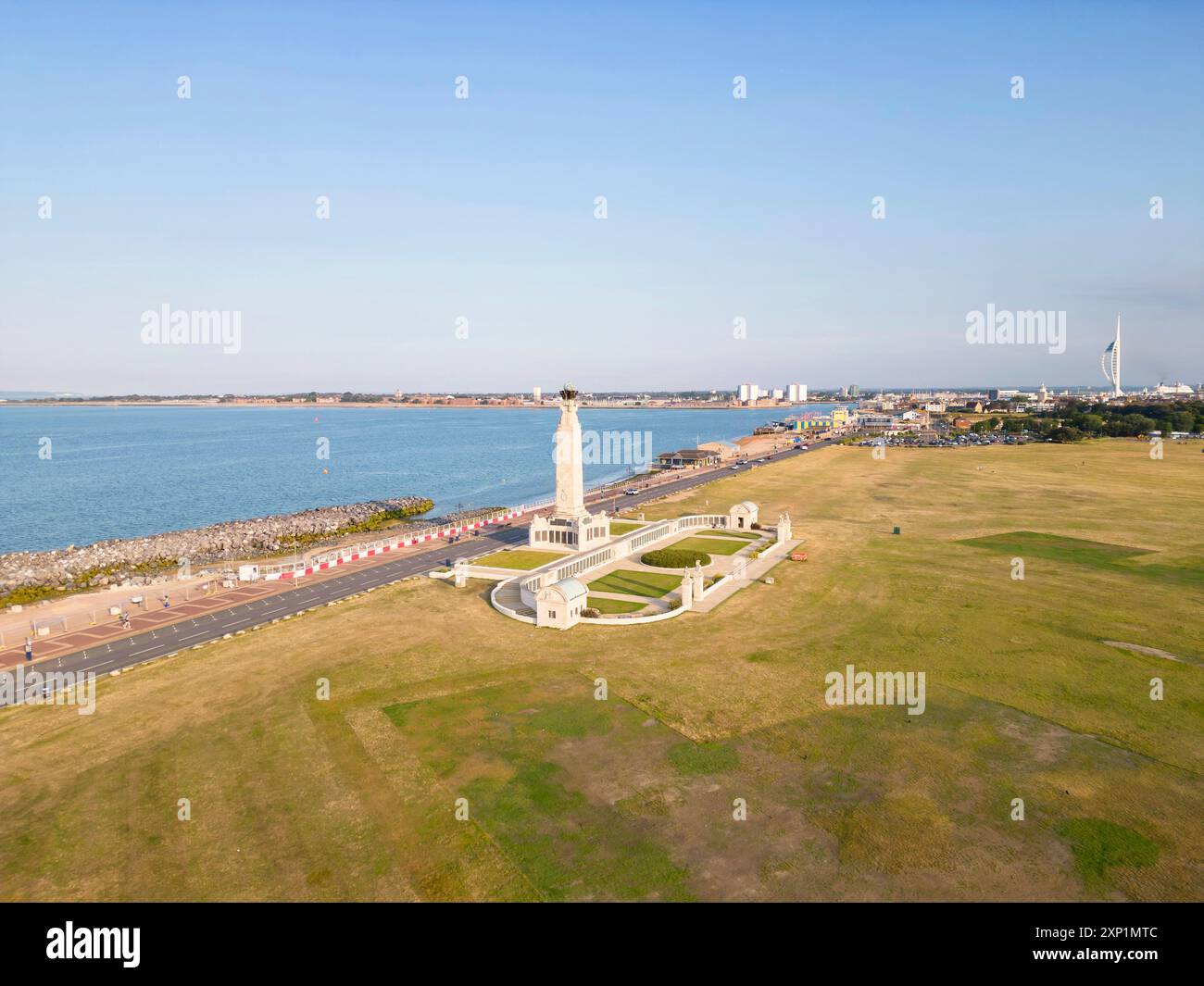 aerial view of the naval memorial on southsea common at southsea ...