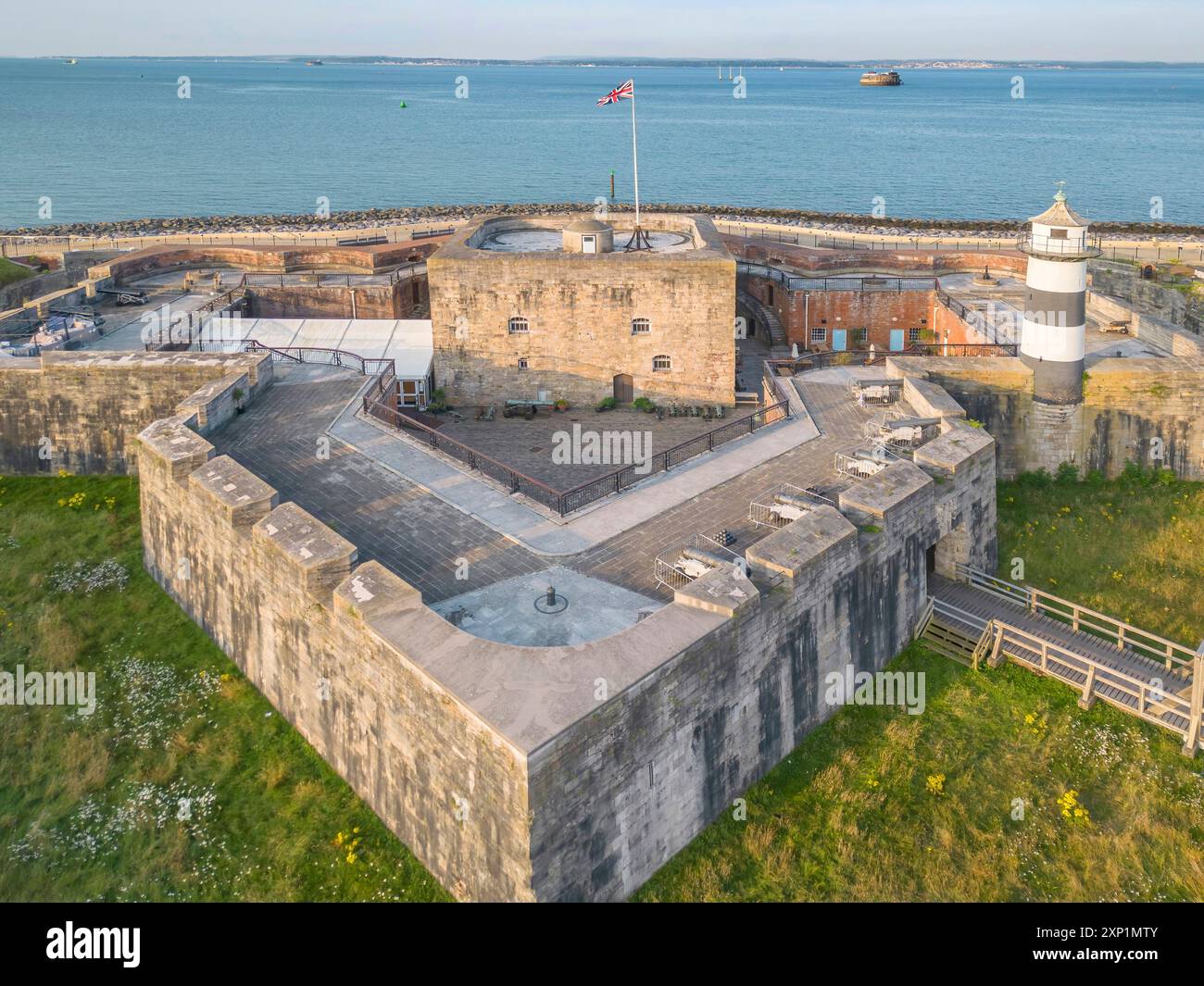 aerial view of southsea castle constructed in 1544 at southsea ...