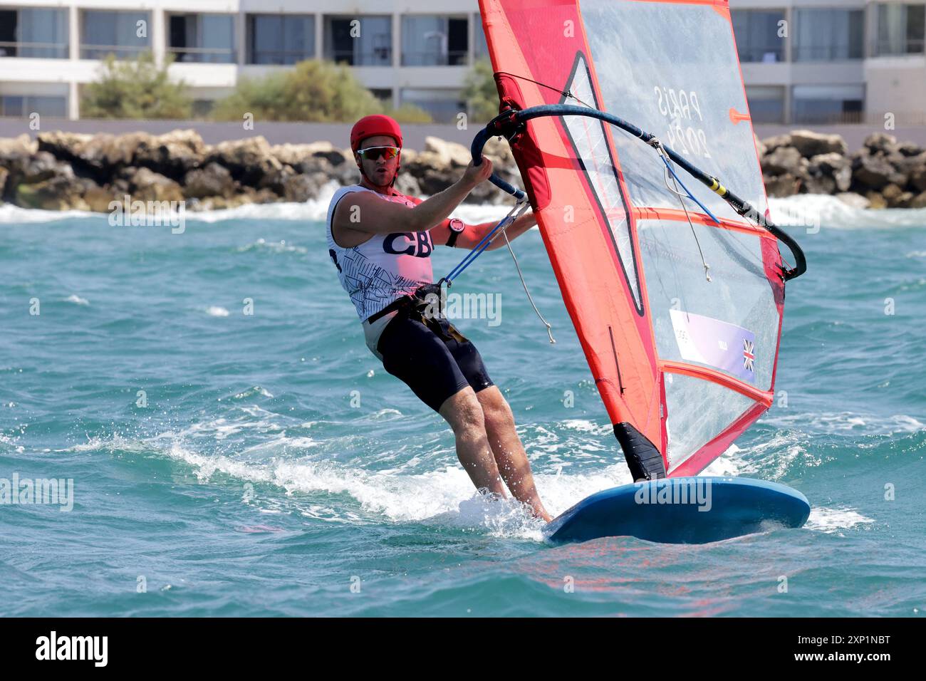 Great Britain's Sam Sills following the Men's Windsurfing ...