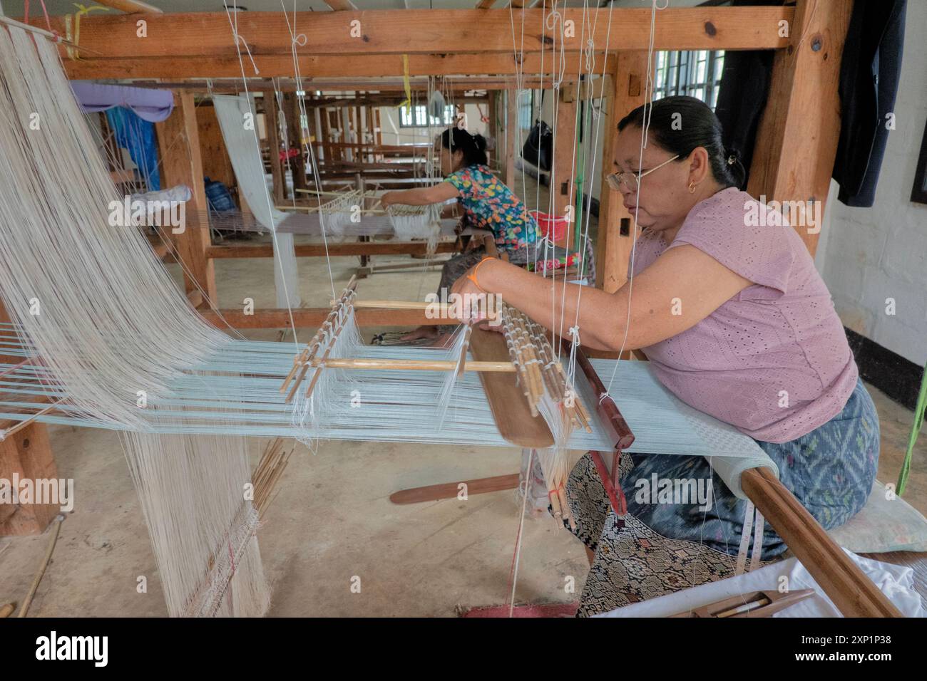 The silk making process at the Mulberry Organic Farm sericulture ...