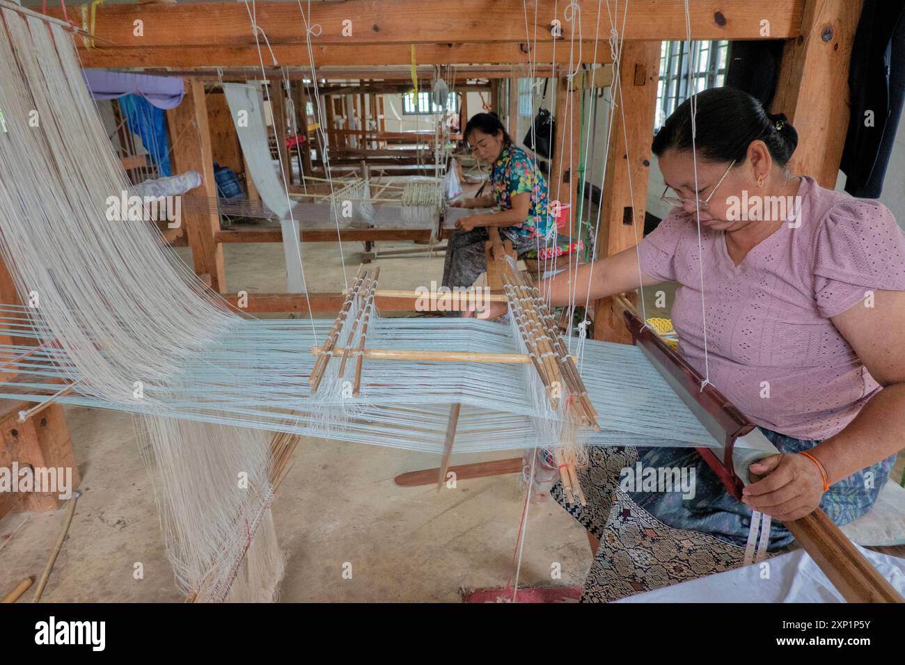 The silk making process at the Mulberry Organic Farm sericulture ...