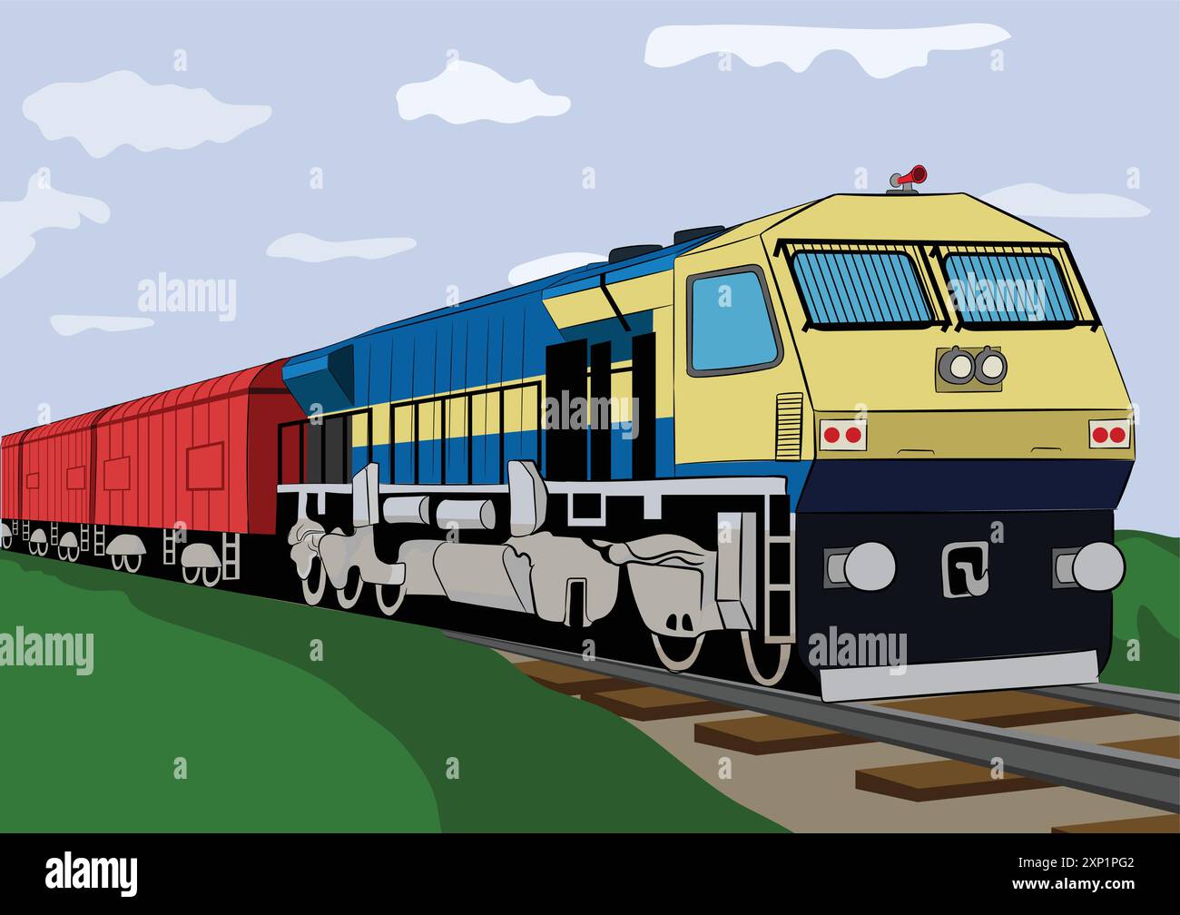 Train box Stock Vector Images - Alamy