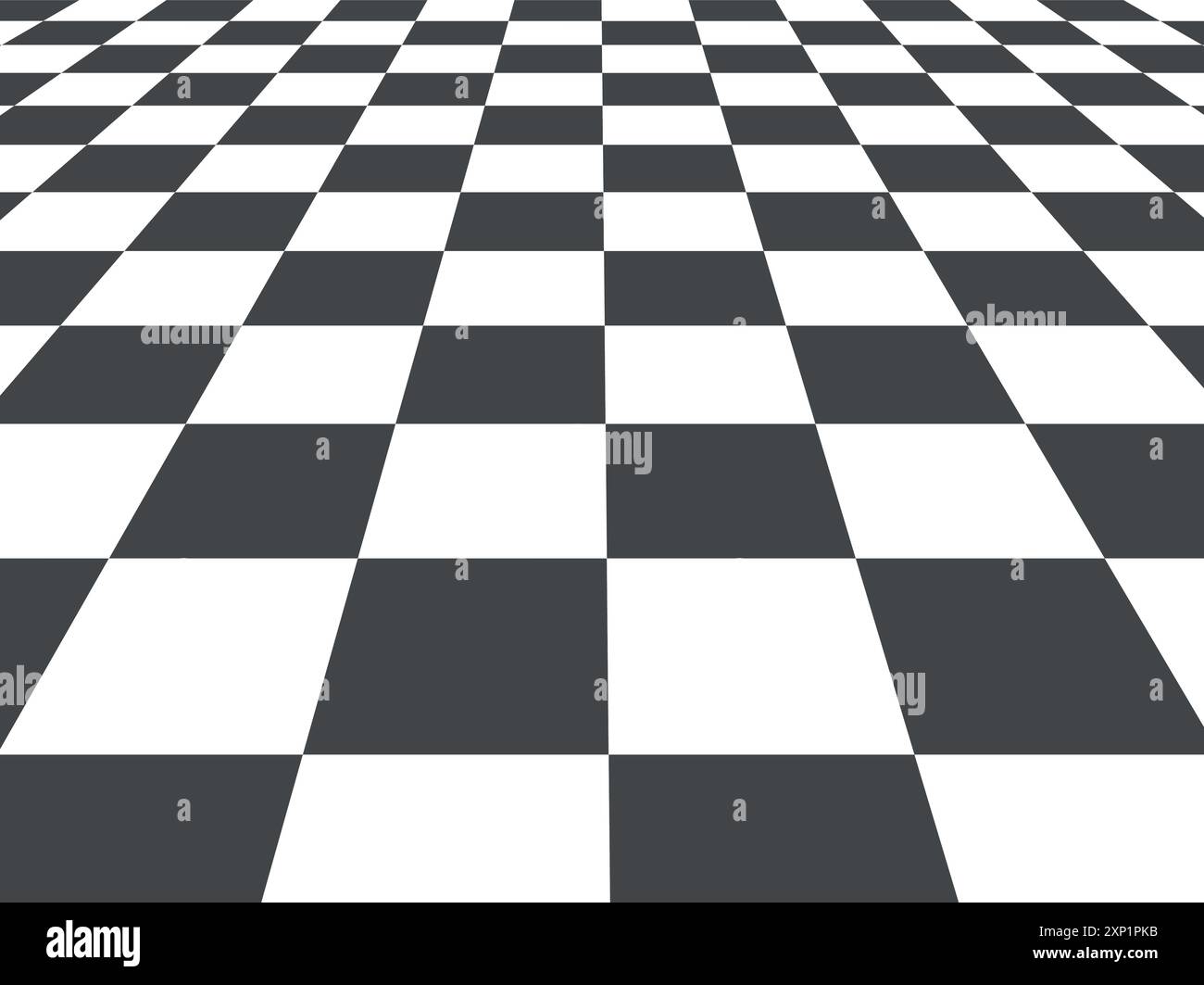 Checkered square pattern ground. Perspective grid view Stock Vector ...