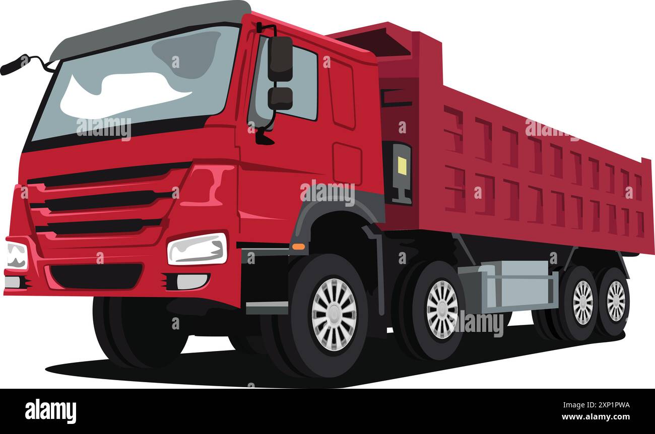 Truck tipper Stock Vector Images - Alamy