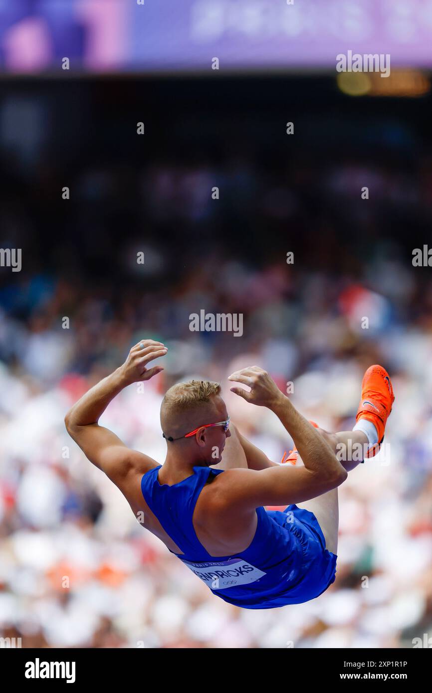 Sam Kendricks of United States competes during Men's Pole Vault ...