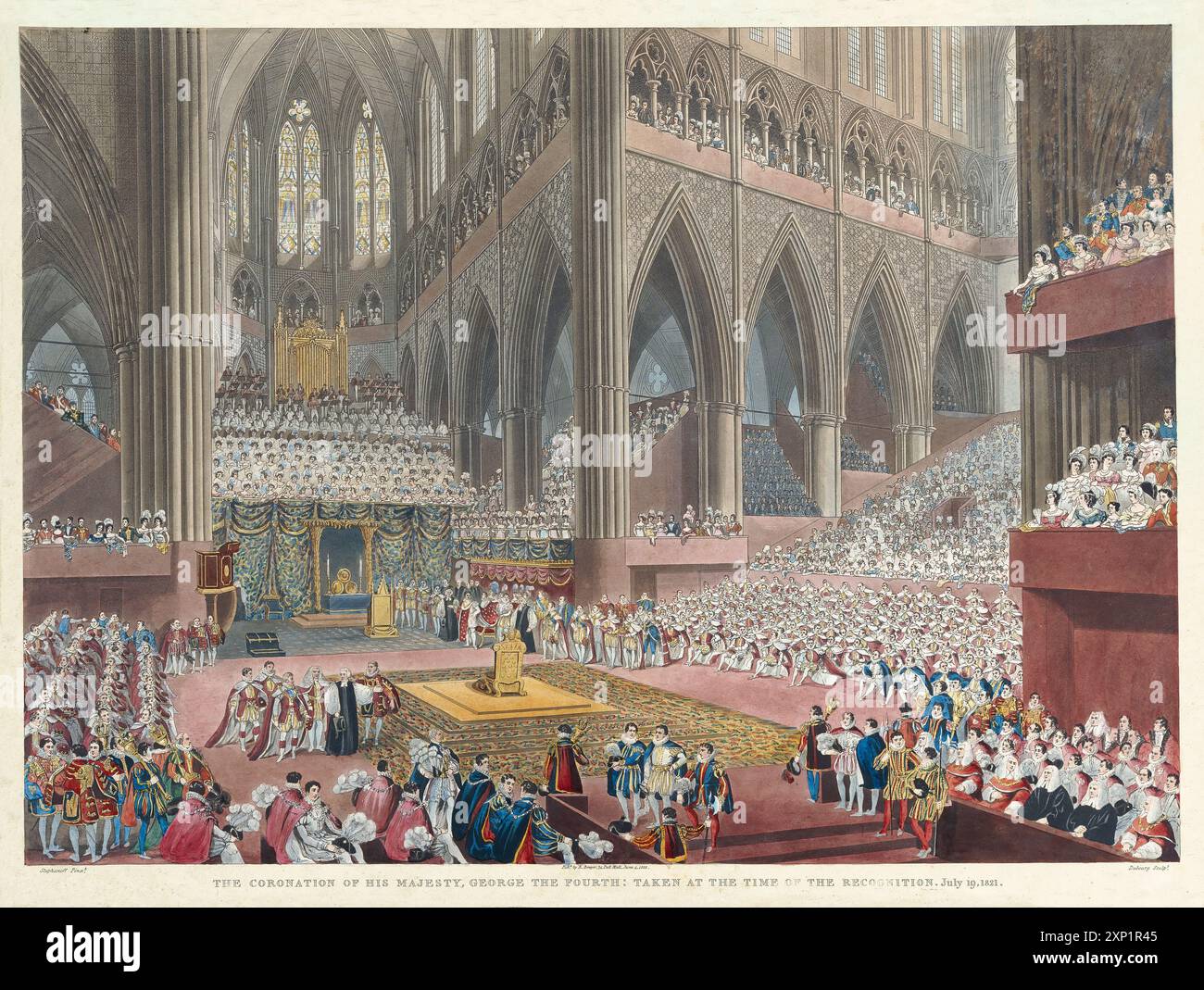 Print of The Coronation of His Majesty, George the Fourth IV taken at ...