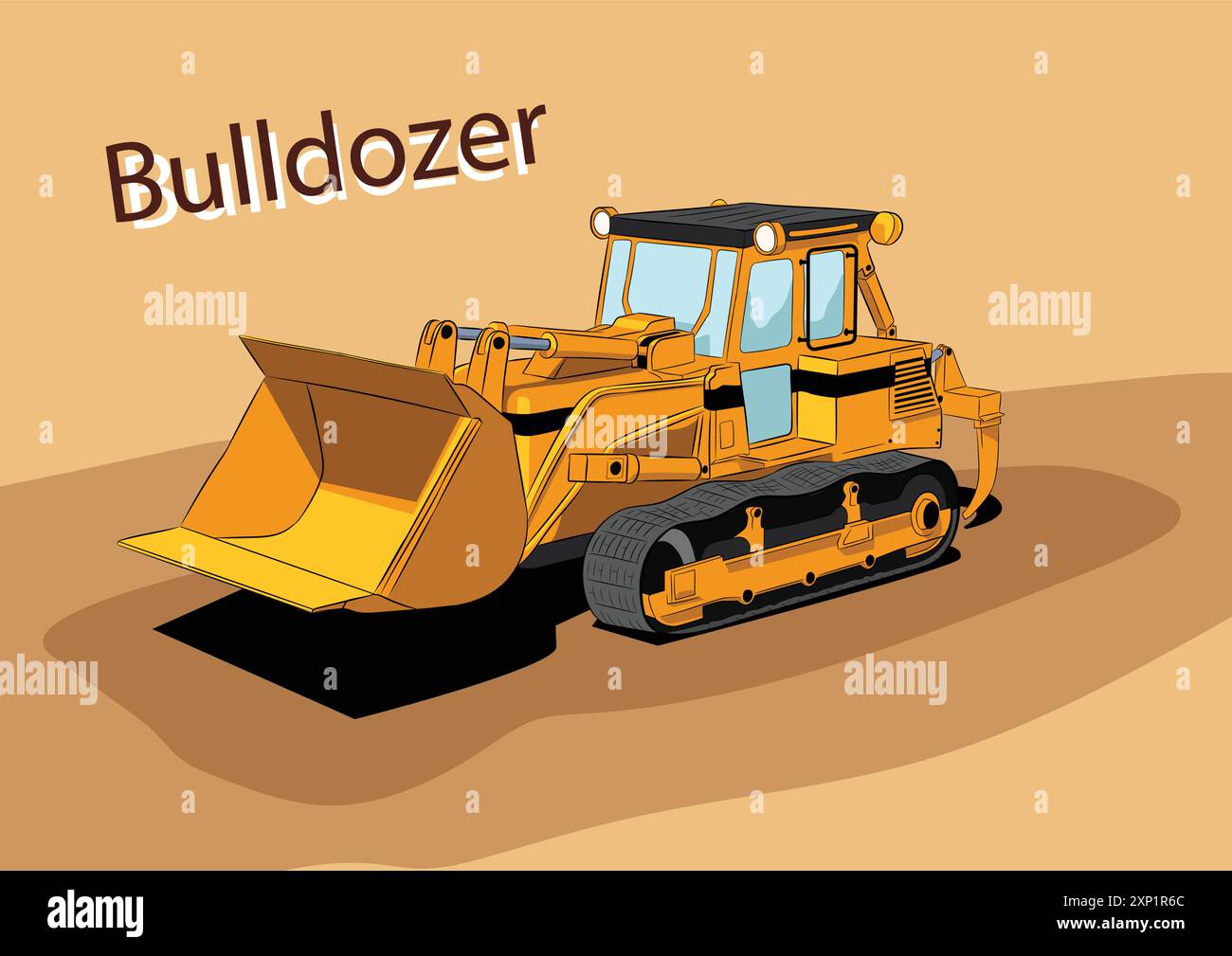 Dozer vector vectors hi-res stock photography and images - Alamy