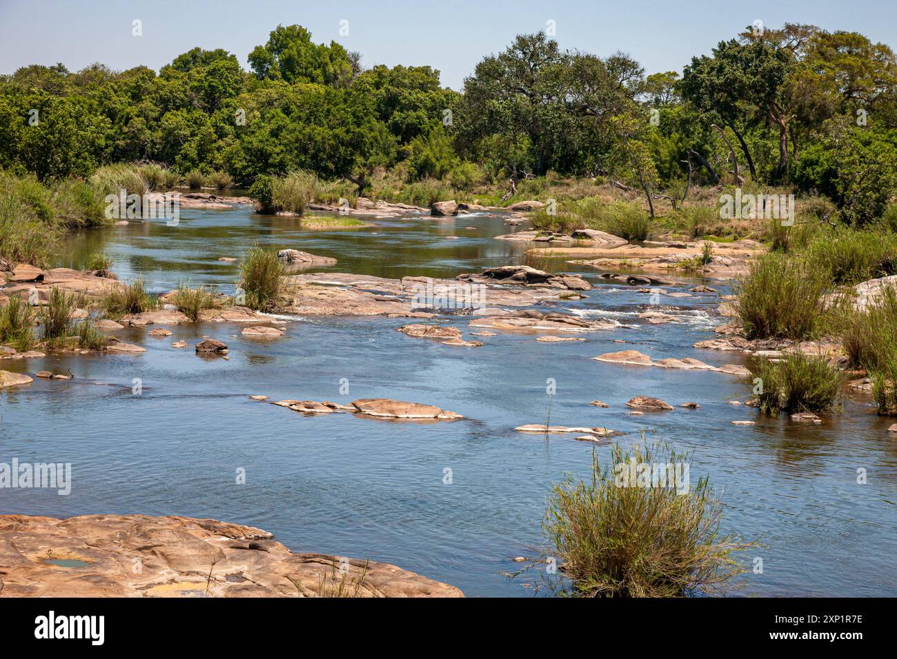 South Africa, Kruger National Park, Sabie River near Skukuza Stock ...