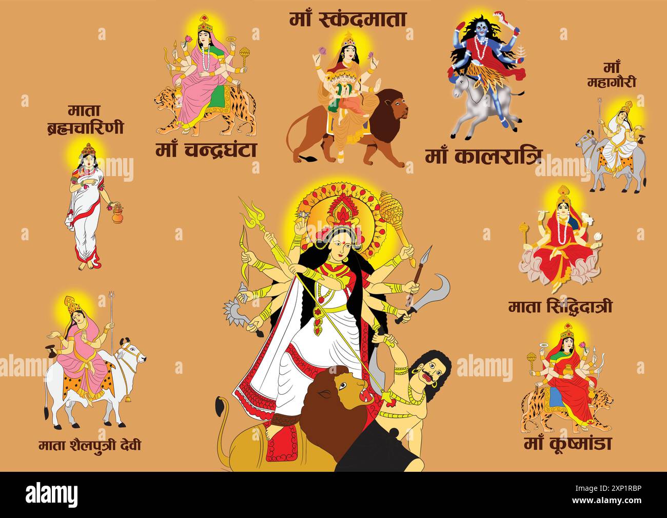 Maa kushmanda hi-res stock photography and images - Alamy