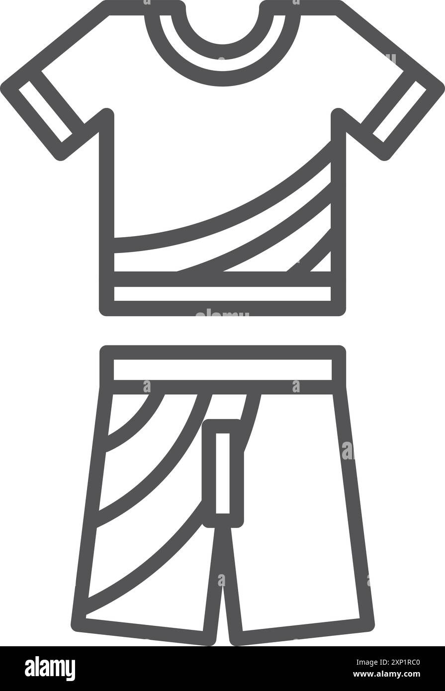 Sport uniform line icon. Soccer apparel symbol Stock Vector Image & Art ...