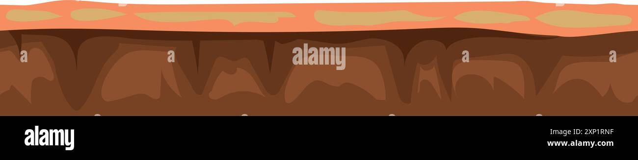 Ground game pattern. Soil background cartoon template Stock Vector ...