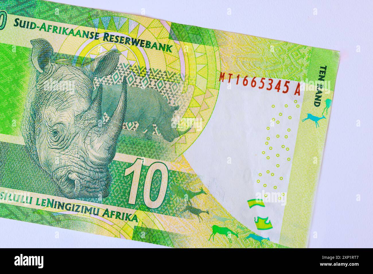 Notes denominated in 10 Rands banknotes issued by South African Central ...