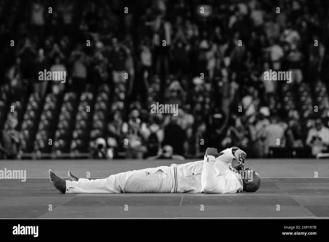 Paris, France. 03rd Aug, 2024. Gold medallist France's Teddy Riner ...
